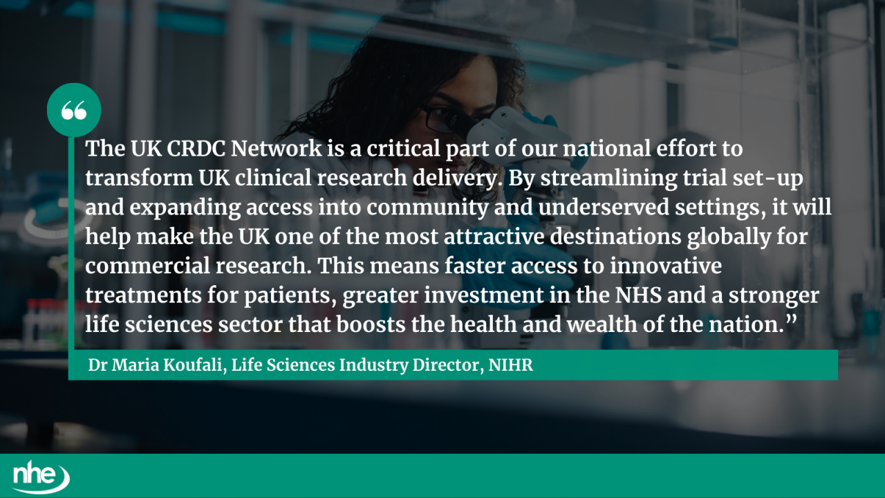 NIHR investment launches UK-wide commercial research delivery network | UK Healthcare News